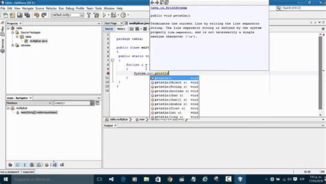tabla de multiplicar netbeans 8 1 java youtube