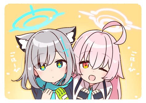 Shiroko And Hoshino Blue Archive Drawn By Yoru Nai Danbooru