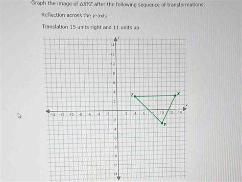 Graph The Image Of Xyz After The Following Sequence Of Transformations