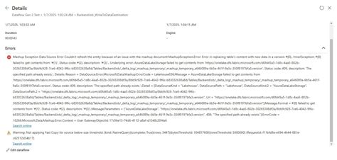 Dataflow Gen 2 Mashupexception The Specified Pat Microsoft Fabric Community