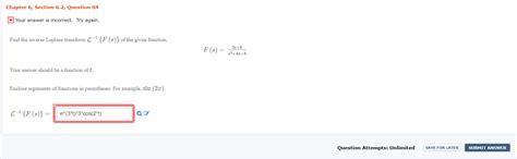 Solved Chapter 6 Section 62 Question 04 X Your Answer Is