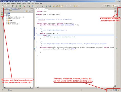 UI Walkthrough JavaEE Perspective Eclipsepedia