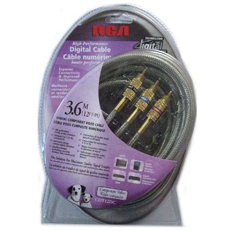 12 Ft Component Video Cable Redgreenblue Rca Cable Sales Canada