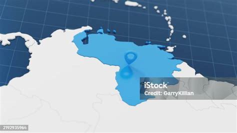 파란색 베네수엘라 3d 지도 포인터 핀 와 흰색 다른 나라 와 와 배경 국경이 있는 정치 지도 3d 렌더링 일러스트레이션 0명에 대한 스톡 사진 및 기타 이미지 Istock