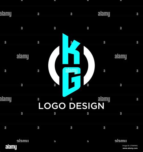 Kg Circle Monogram Logo Design Ideas Stock Vector Image And Art Alamy