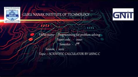 scientific calculator by using c ppt