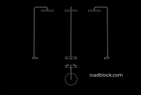 Shower Cad Block Collection In Dwg Icadblock