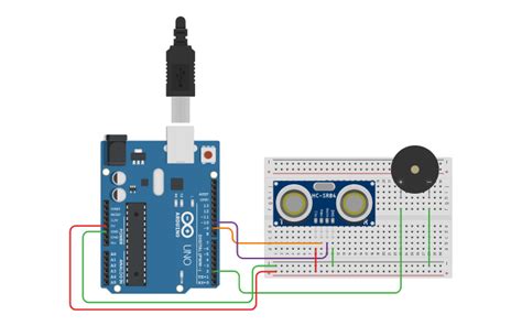 Circuit Design Pr 10 Interfacing Ultrasonic Sensor Tinkercad