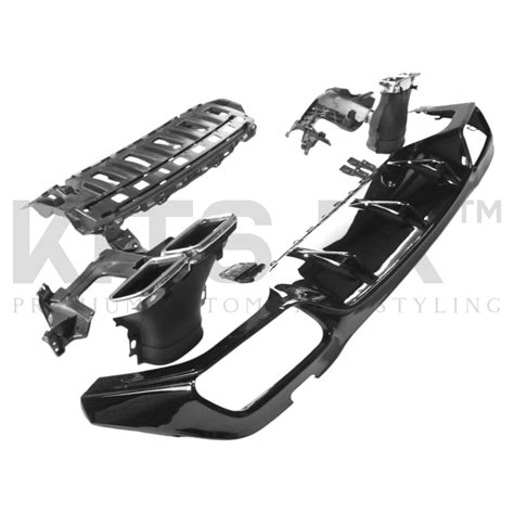 Mercedes W213 E Class Gloss Black Diffuser And Tips Kits Uk