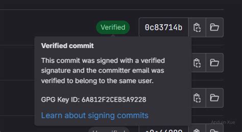 快速配置 无痛让你的所有 git commit 都被 gpg 数字签名 anduin xue