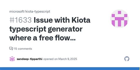 Issue With Kiota Typescript Generator Where A Free Flow Dictionary Object Is Treated Incorrectly