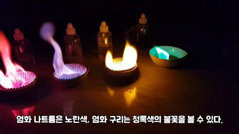 중2과학 1단원 불꽃반응 실험 Youtube
