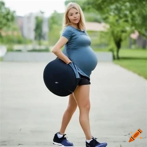 Pregnant Woman Enjoying Food At A Buffet On Craiyon
