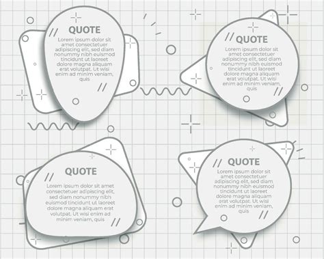 Set Of Quote Bubbles Template In A Flat Design 25376706 Vector Art At Vecteezy