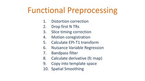 Introduction To Resting State Fmri Preprocessing And Analysis Pptx