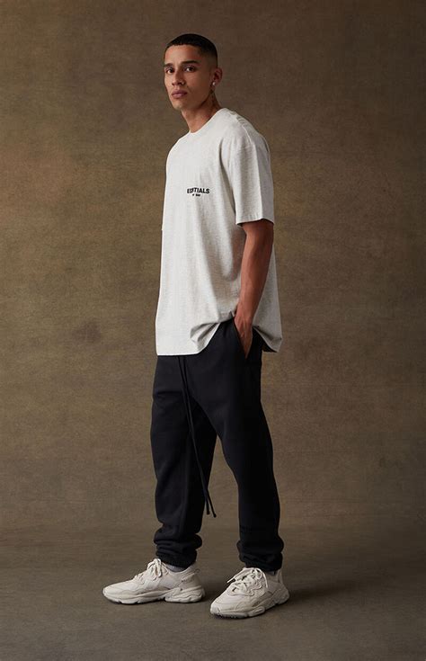 Fear Of God Essentials Light Oatmeal T Shirt Pacsun