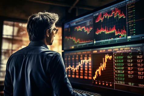 Premium Ai Image Financial Figures Analyzing Stock Market Data For Success