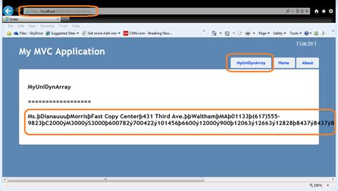U2 Using UniDynArray On ASP Net MVC View Page Stack Overflow