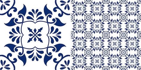 Premium Vector Floral Decorative Seamless Tile Pattern Design