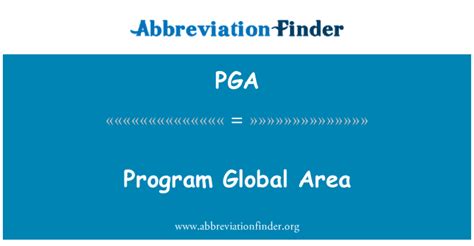 Pga 定义 程序全球范围 Program Global Area