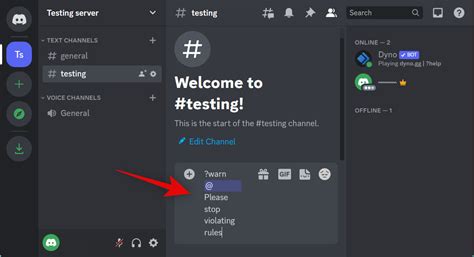 How To Warn Someone On Discord