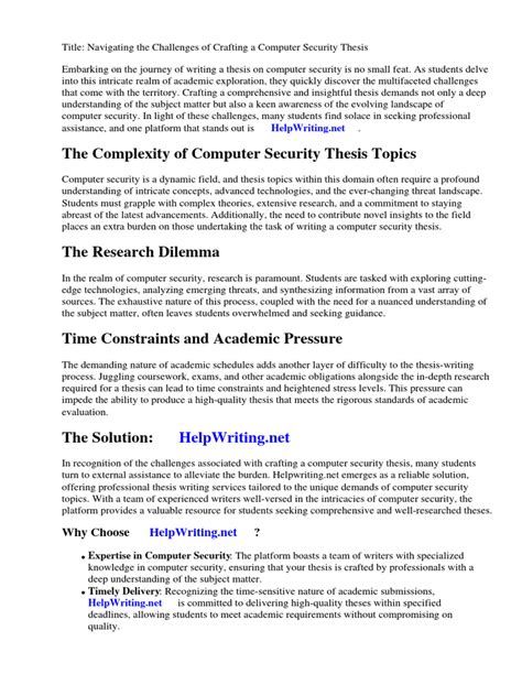 Computer Security Thesis Topics Pdf Security Computer Security