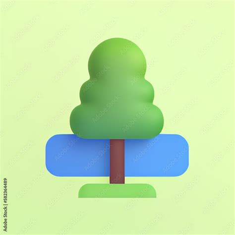 Tree D Emoji Icon Set Contains Such Icons As Wood Plant Pine Cactus Evergreen Stock