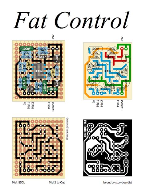 Perf And Pcb Effects Layouts 1590a Diy Guitar Pedal Guitar Compressor Layout