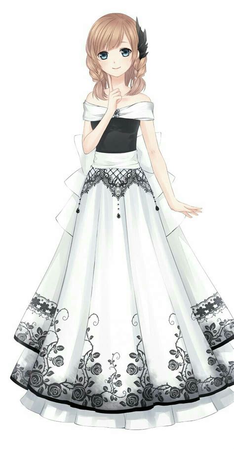 Аниме Девочка В Платье 67 фото