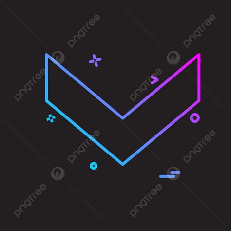 Up Down Arrow Vector Hd Png Images Down Arrow Icon Design Vector Element Line Down Png Image