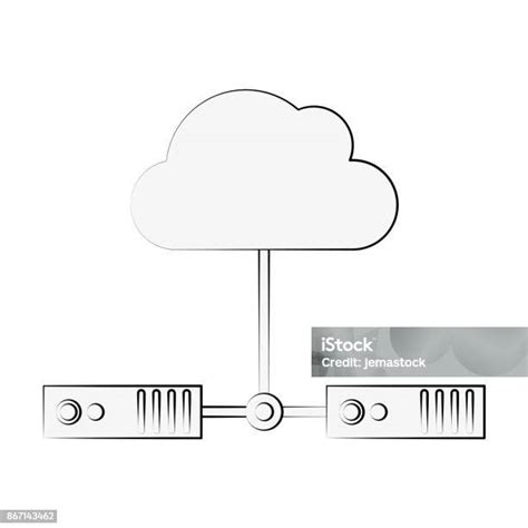 서버 연결 된 웹호스팅 아이콘 이미지 벡터 일러스트 레이 션 디자인 0명에 대한 스톡 벡터 아트 및 기타 이미지 0명 개념 기업 재무와 산업 Istock