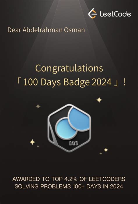 abdelrahman eltokhy on linkedin leetcode 50daysbadge consistency