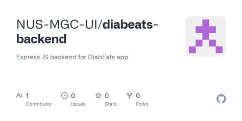 Github Nus Mgc Ui Diabeats Backend Express Js Backend For Diabeats App