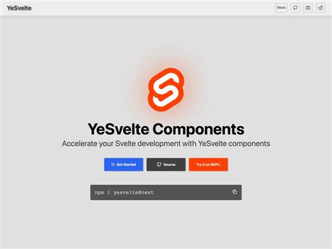 Yesvelte By Yesvelte A Svelte Template Built At Lightspeed