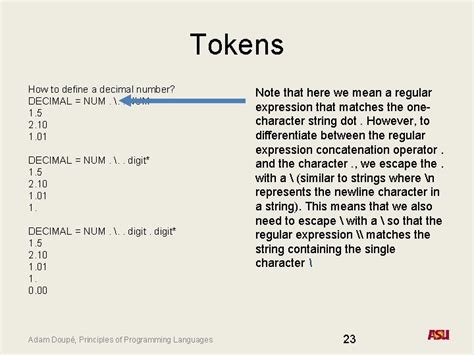 lexical analysis cse 340 principles of programming languages
