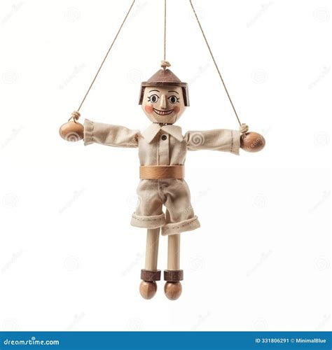 A Marionette Puppet Resembling A Clown Against A Circus Backdrop