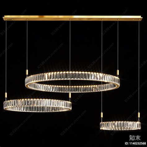 现代吊灯3d模型下载【id 1140232568】 知末3d模型网