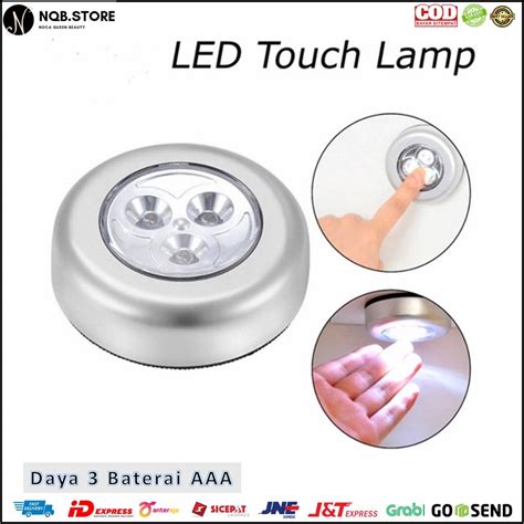 Jual Lampu LED Tempel Darurat Stick And Click Touch Emergency LED Lamp AAA Shopee Indonesia