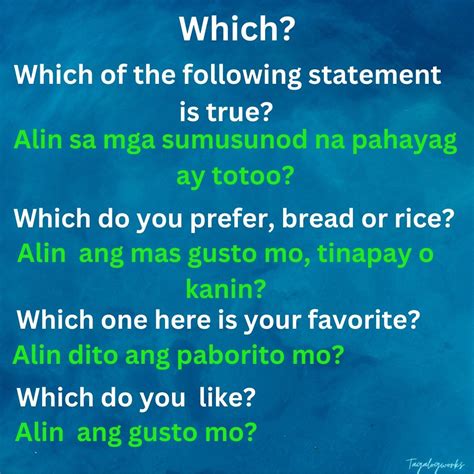 Pronouns In Tagalog Sentences Examples Artofit