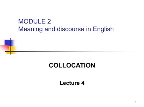 08 09 3 Collocation Ppt