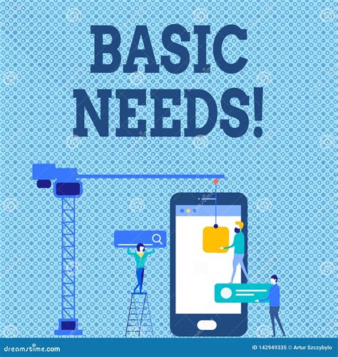 Word Writing Text Basic Needs Business Concept For Measurement Of