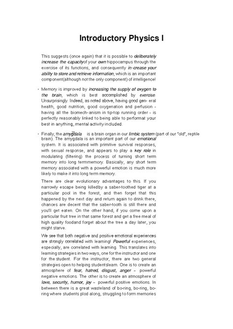 Introductory Physics I 6 21 Introductory Physics I This Suggests