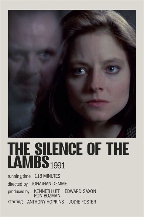 The Silence Of The Lambs Minimalist Poster The Silence Of The Lambs Minimalist Poster