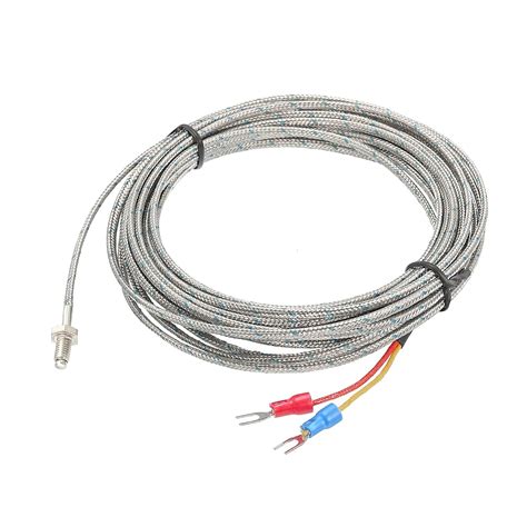 MECCANIXITY Thermocouple Temperature Sensor M Screw Temperature Probes J Type Ft To C
