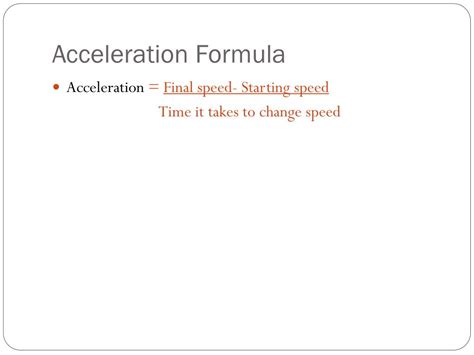 PPT How To Calculate Speed And Acceleration PowerPoint Presentation Free Download ID 6848587