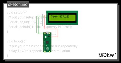 Led With Room Temp Wokwi Esp32 Stm32 Arduino Simulator