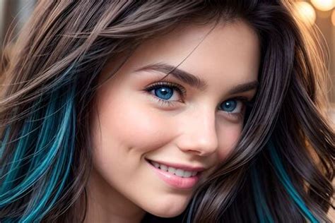 Красивая девушка В голубом платье С длинными волосами Позирует · бесплатная фотография от