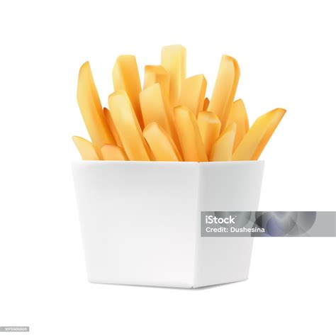 레드 판지 패키지 상자 고립 된 흰색 배경에서 감자 감자 튀김 패스트 푸드 가득 찬에 대한 스톡 벡터 아트 및 기타 이미지 가득 찬 감자 요리 건강한 식생활 Istock