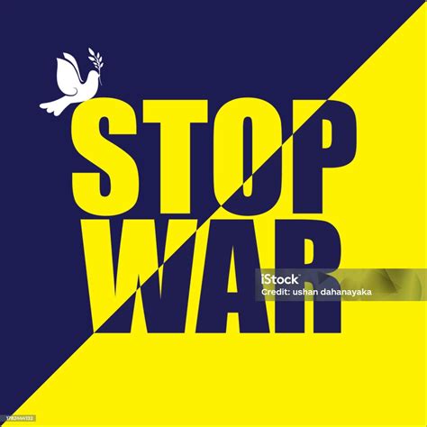 중지 전쟁 포스터 스톡 일러스트 평화 시위 일러스트 레이 션 정지 신호 원자 폭탄 블루 개념에 대한 스톡 벡터 아트 및 기타