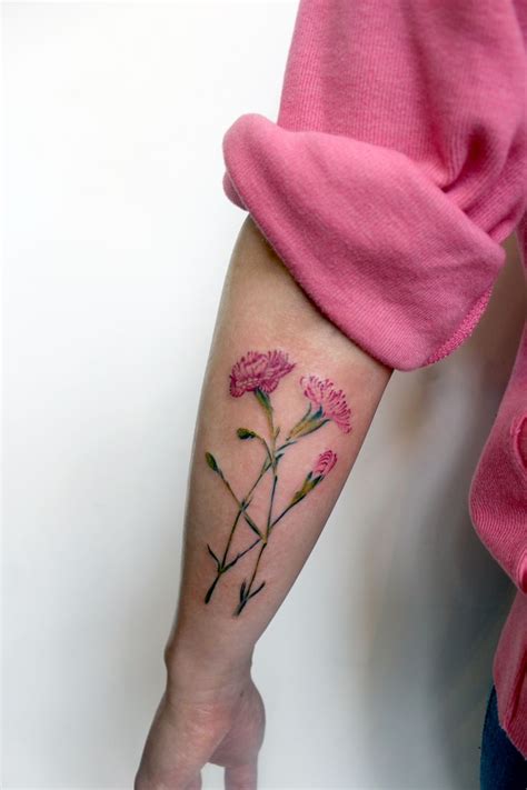 Carnation Carnation Tattoo Flower Flower Tattoo Floral Floral